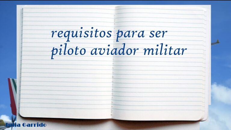 Requisitos para ser Piloto Aviador Militar - Accademia es tu Web de ...